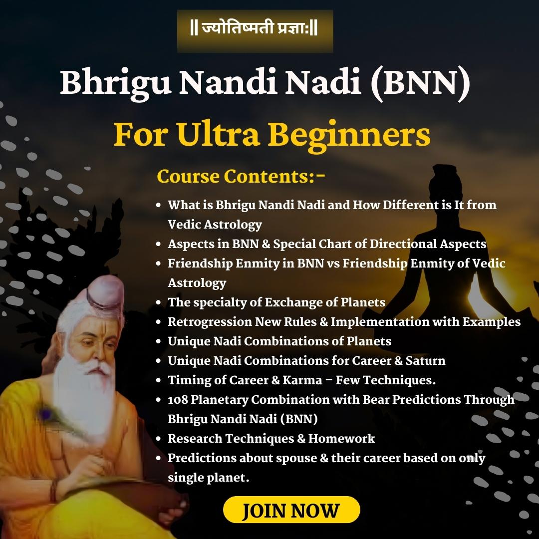 Learn Nadi Astrology from the Bhrigu Nandi Nadi astrology course in English by Vinayak Bhatt.