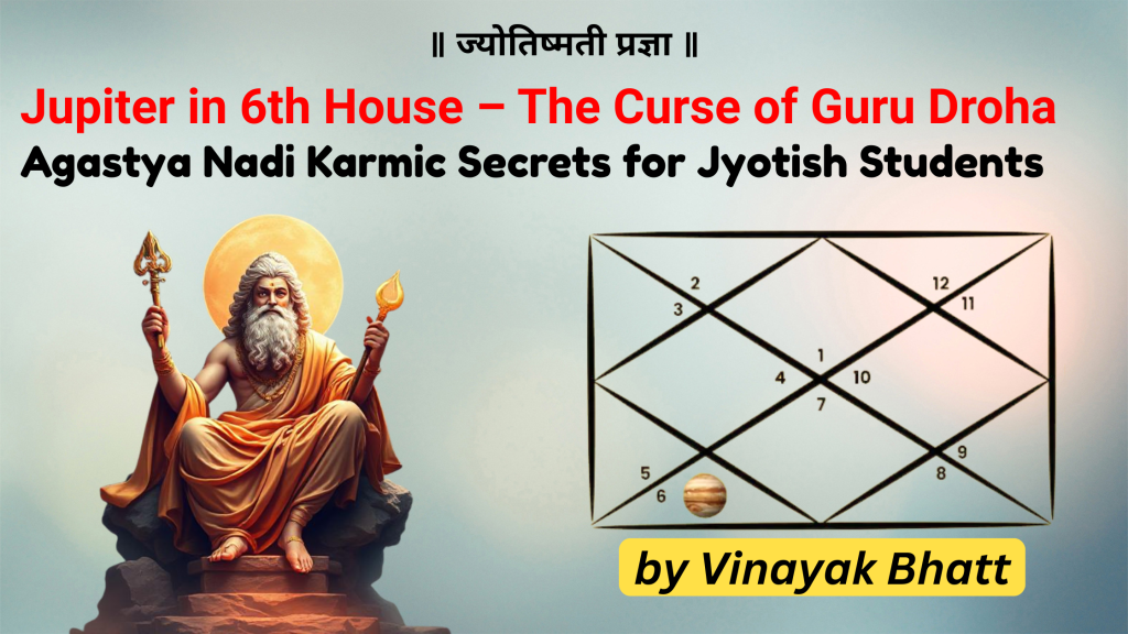 Agastya Nadi Astrology - Jupiter in 6th House [The Curse of Guru Droha ...